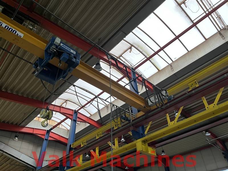 Used overhead crane Abus 5Ton x 11 mtr single girder on stock