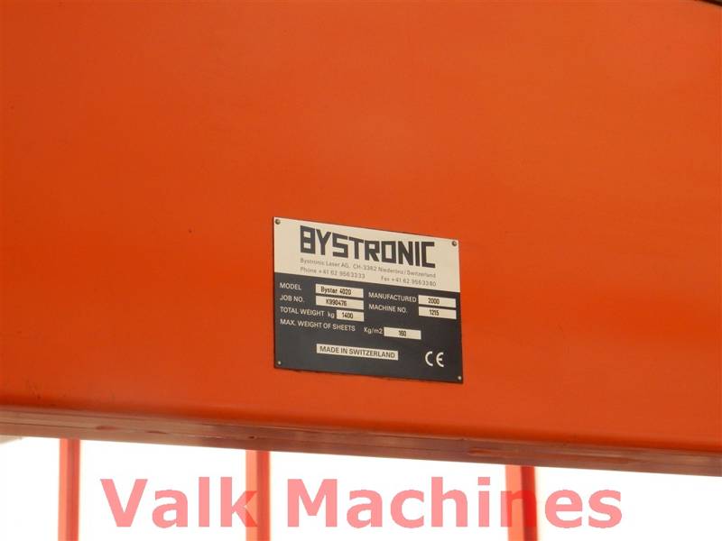 For sale: Used Loadingunit Laser Bystronic Bystar 4020 1300kg