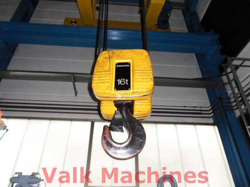 Used overhead bridge crane Demag 16 Ton